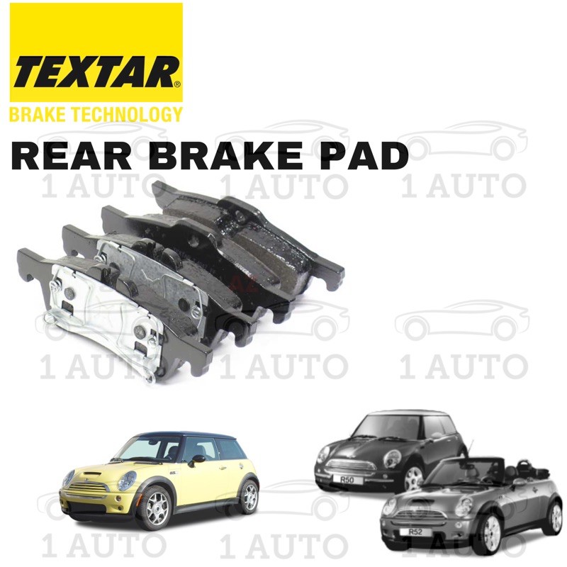 TEXTAR GERMANY REAR BRAKE PAD MINI COOPER COOPER S R50 1.6 R52 ...