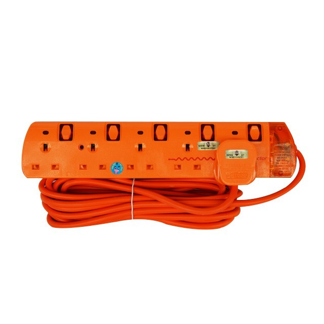 5 Meter Cable Portable Socket Outlets (8435NO- 5M- Orange) | Shopee ...