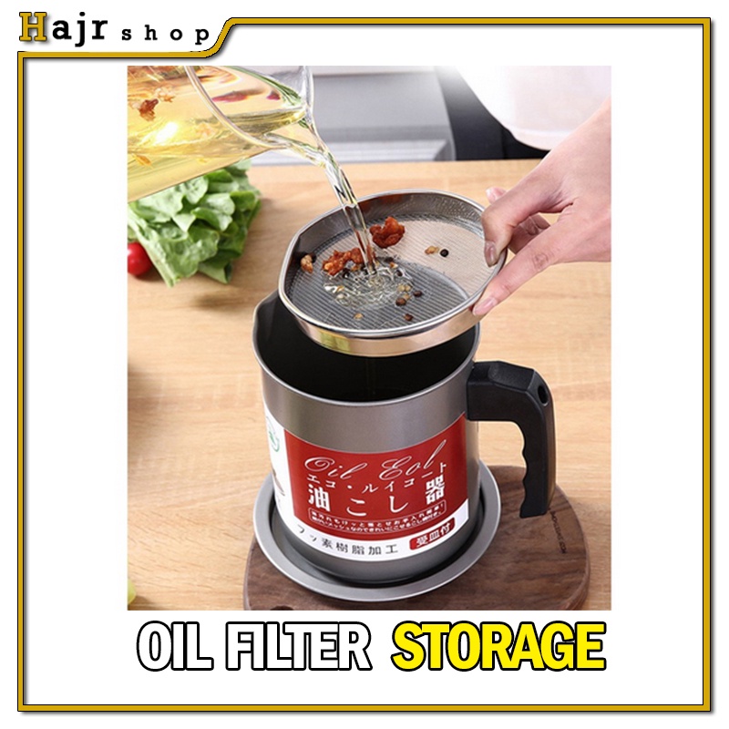 Oil Stainless Steel Filter Separator Oil Storage Pot for Kitchen Tools ...