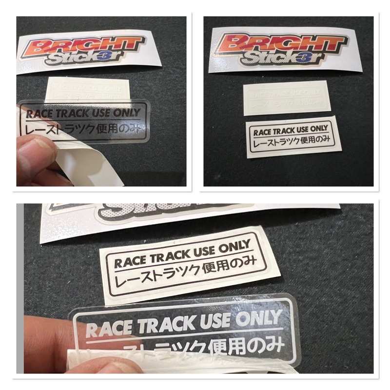 Sticker RACE TRACK USE ONLY Japan Transparent | Shopee Malaysia