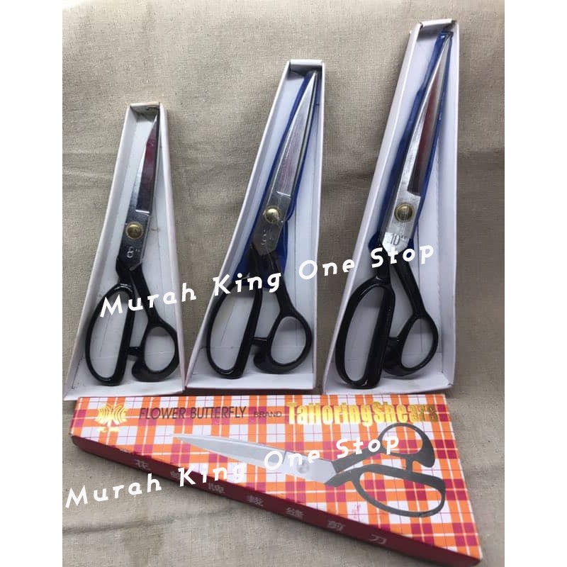 Butterfly Tailoring Scissors / Gunting Kain Butterfly / Flower ...
