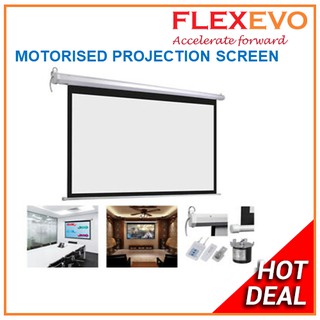 Motorized Electric Projection Screen 1:1 4:3 16:9 Ronald Jack Screen ...