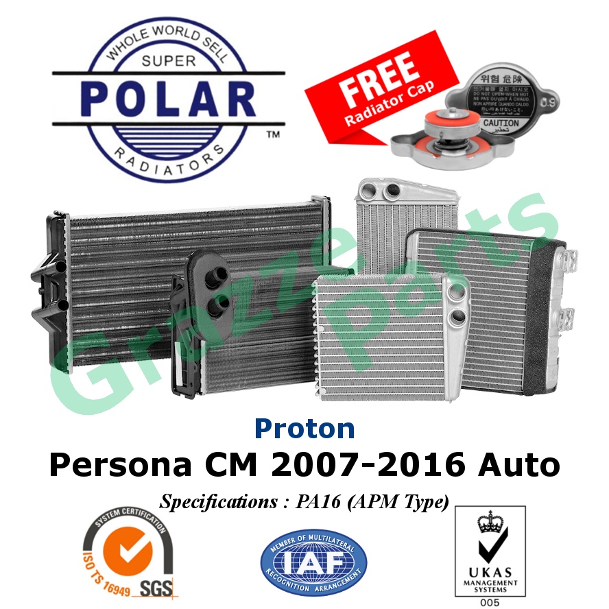 Super Polar Radiator Tank Tangki Air PA16 PA22 PA26 for Proton Persona ...