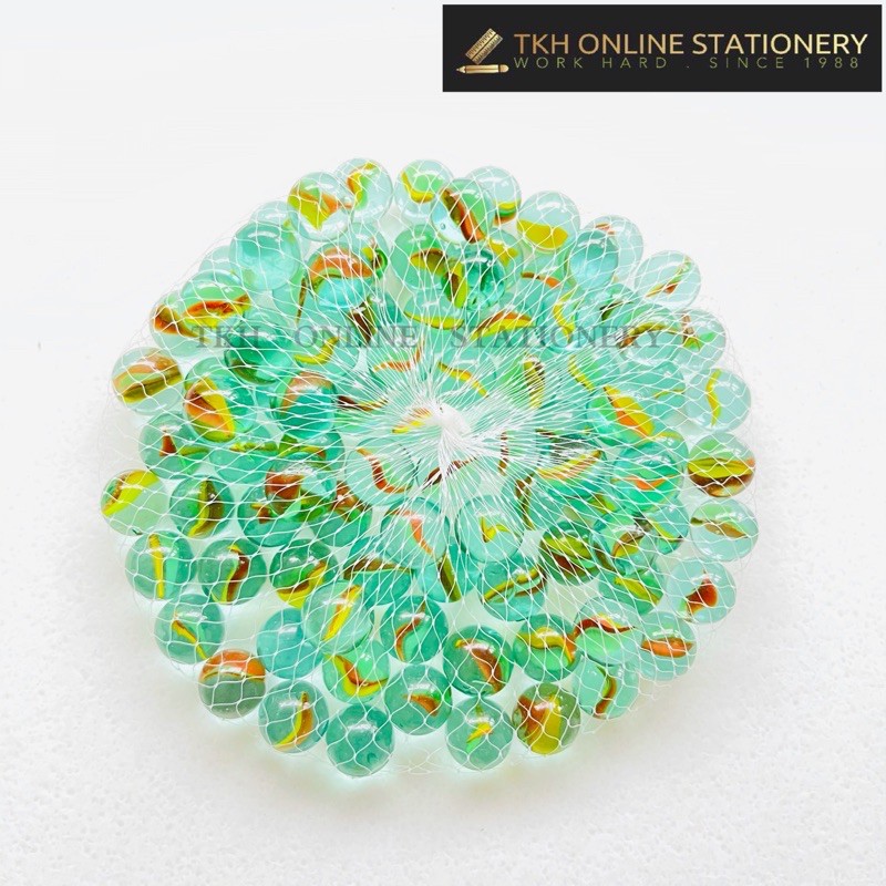 Guli Glass / Marble Ball ( 1pkt around 95～100pc ) / 玻璃弹珠 1.5cm | Shopee ...