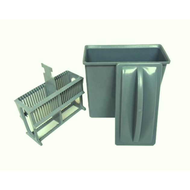 Staining Jar & Rack Plastic For Microscope Slide (Histology) GENERIC ...