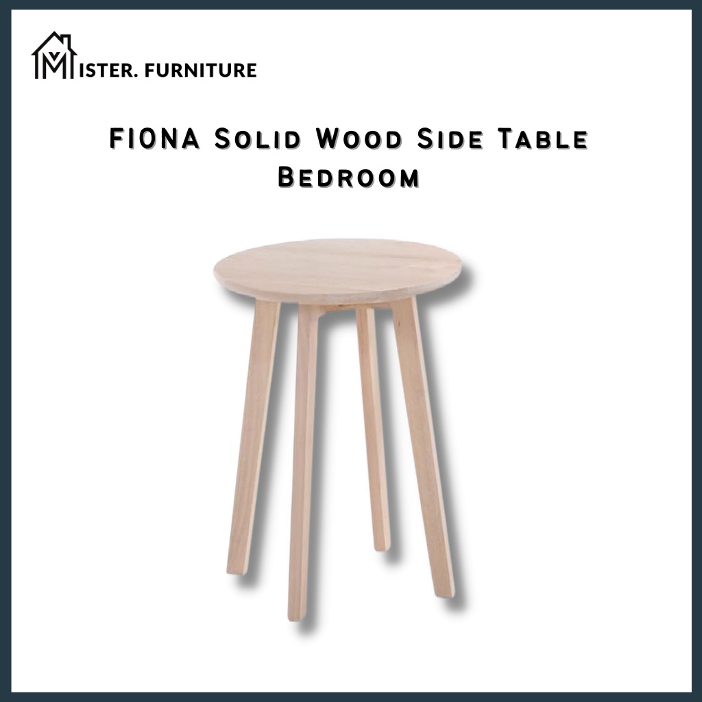 [FREE SHIPPING] FIONA Solid Wood Side Table Living Room Table Bedside ...