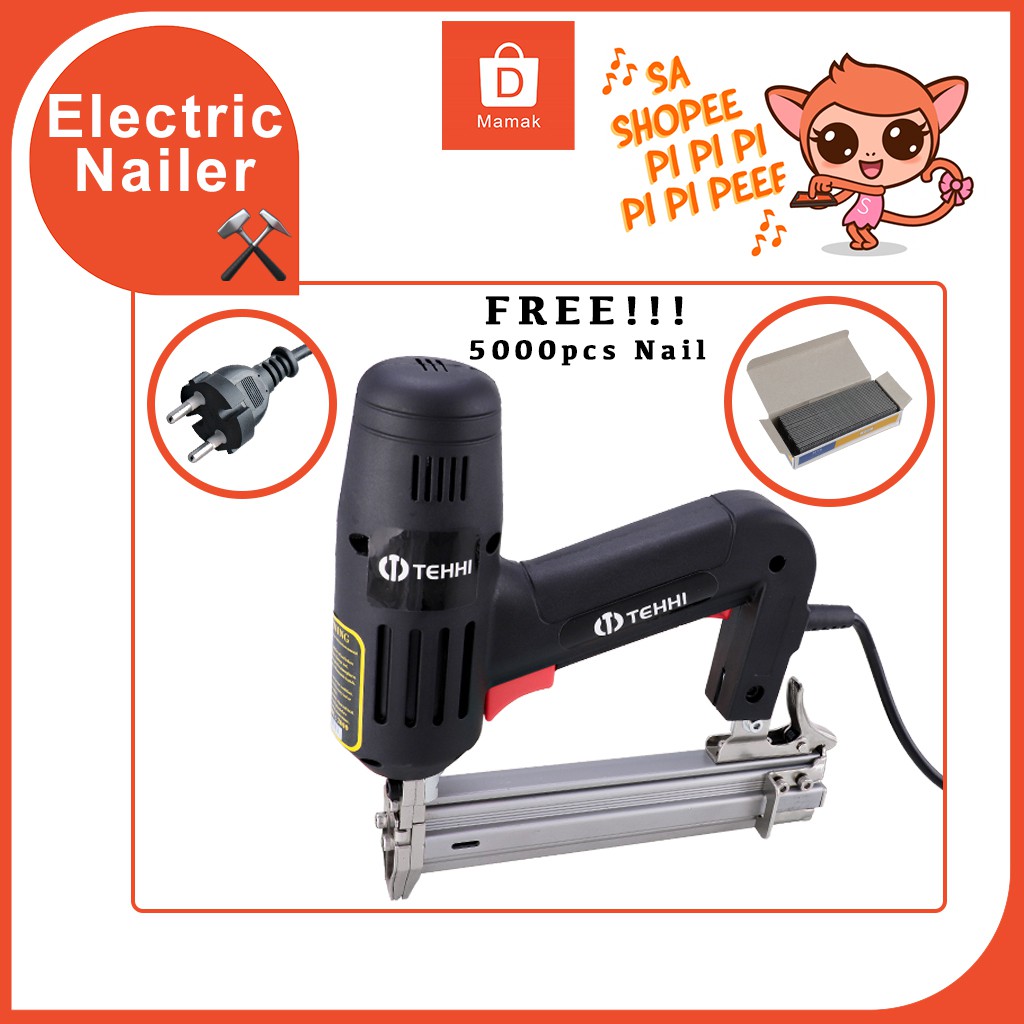 【DecoMamak】Tehhi 1800w Electric Nailer Tacker Nail Gun 422J 1022J F32 ...