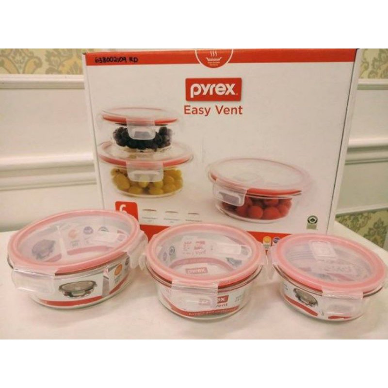 PYREX EASY VENT 3BIJI 🌷BULAT🌼 | Shopee Malaysia