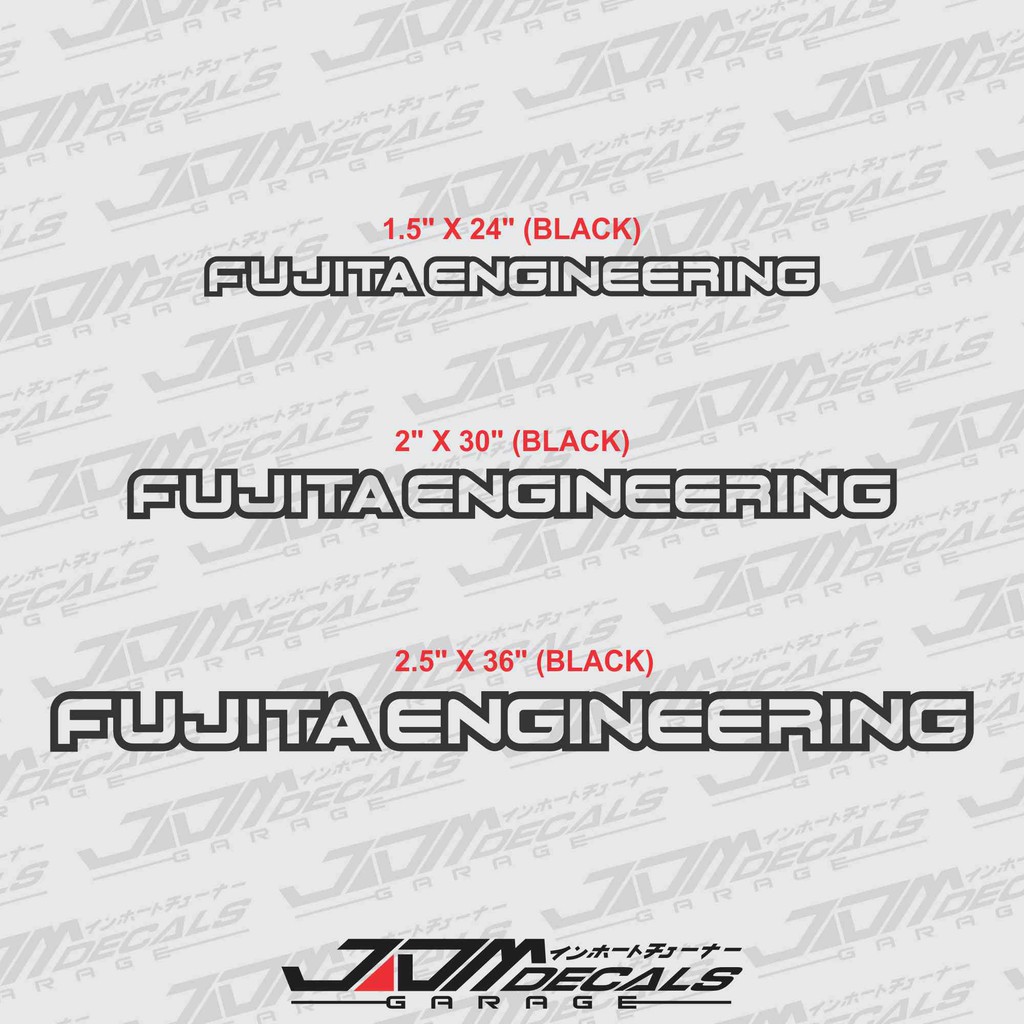 Fujita Engineering Vinyl Sticker | Shopee Malaysia