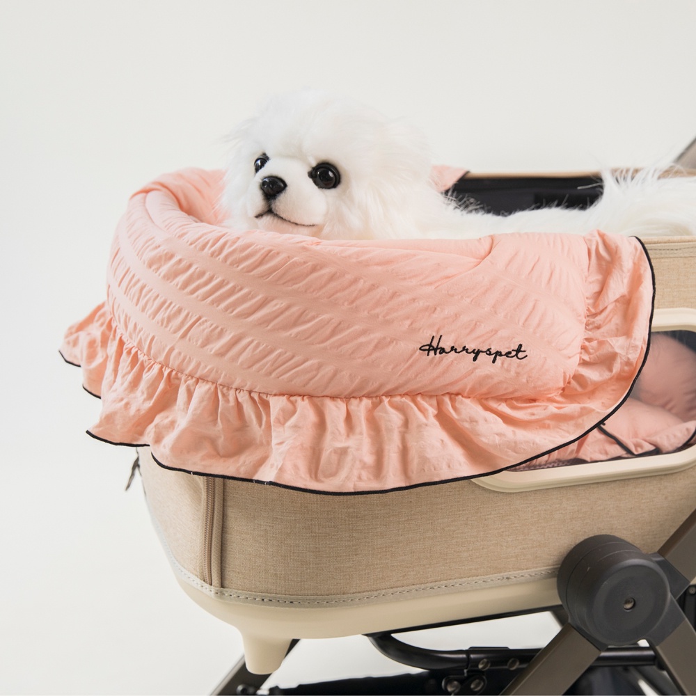 [Harryspet] Pet cart Comforter, Margaret the Lace - Coral Pink (Pet ...