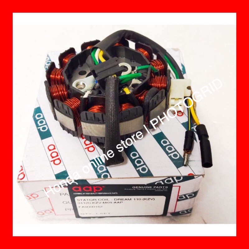 Fuel coil/ magnet coil/ stator comp (kick, carburetor) Ex5 dream 110 ...