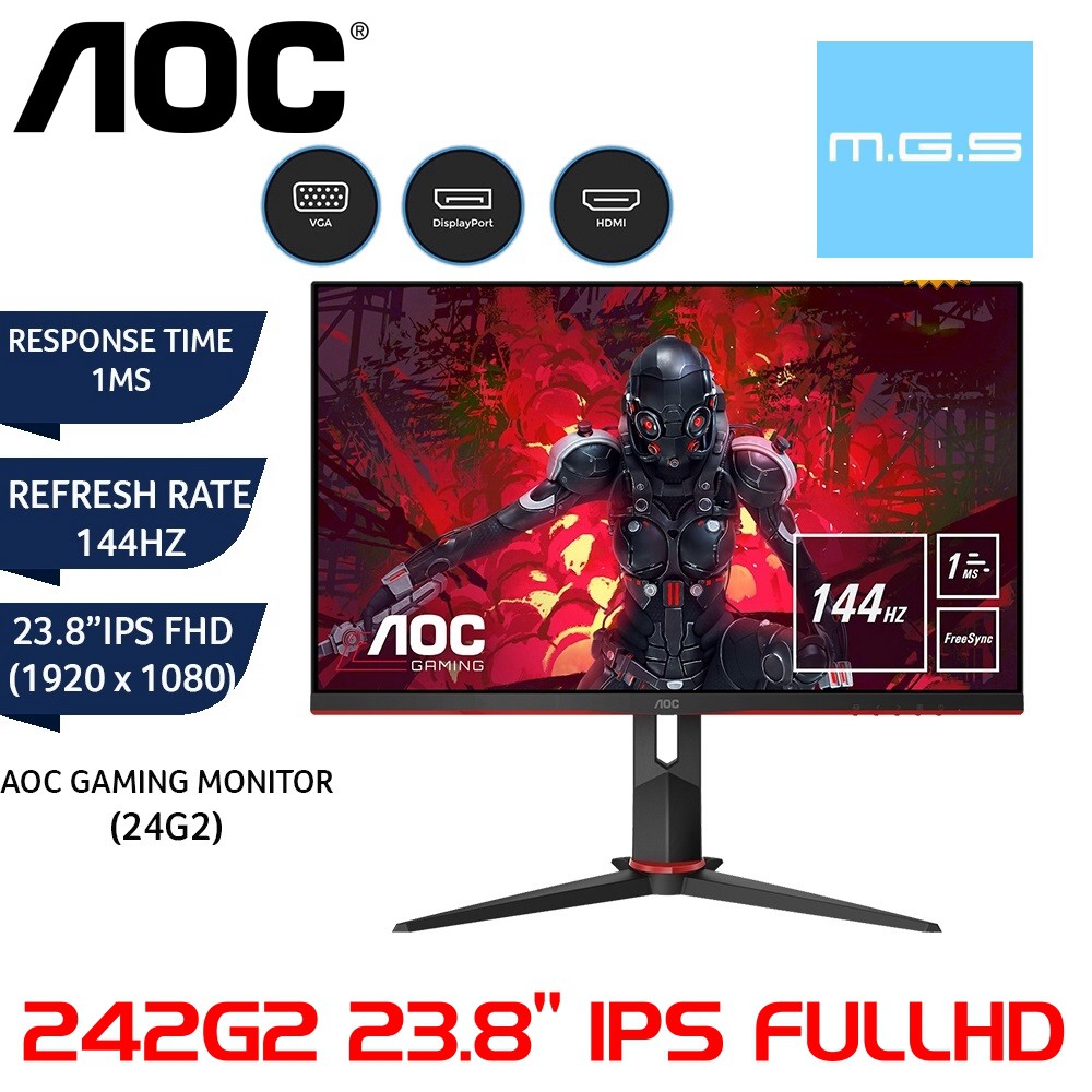 AOC 24G2 Gaming IPS Monitor 23.8" | Shopee Malaysia