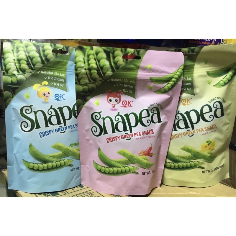 OK Snapea Crispy Green Pea Snacks 108g | Shopee Malaysia