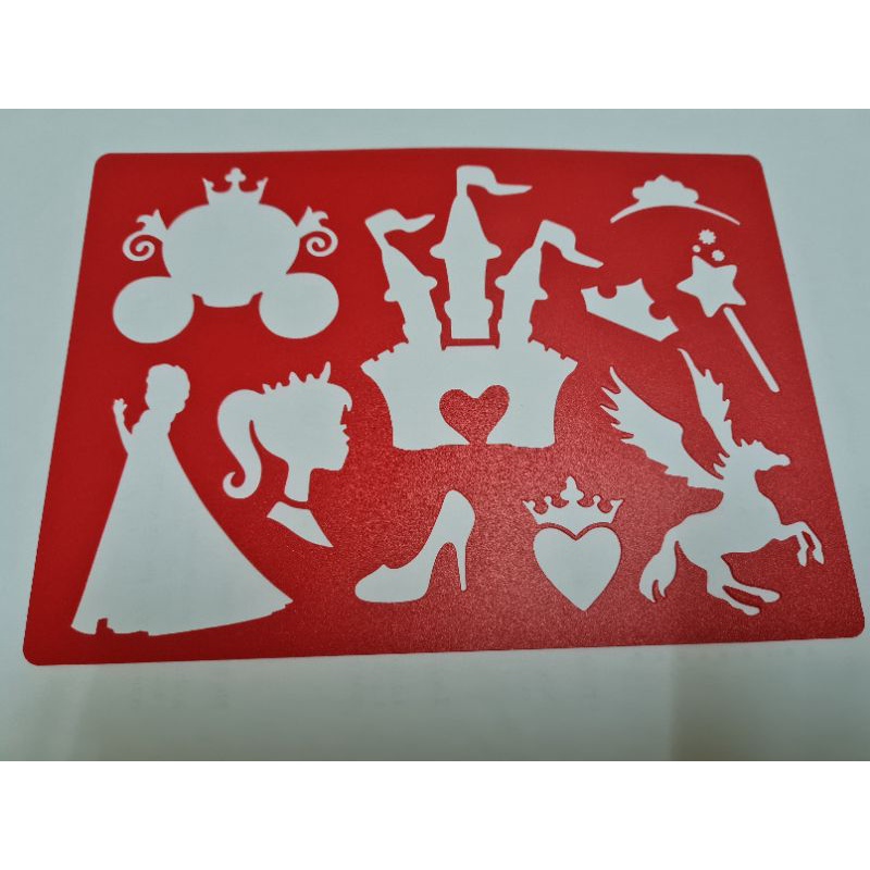 T12. (20designs) DRAWING SOFT TEMPLATE STENCILS RULER FOR KIDS ...