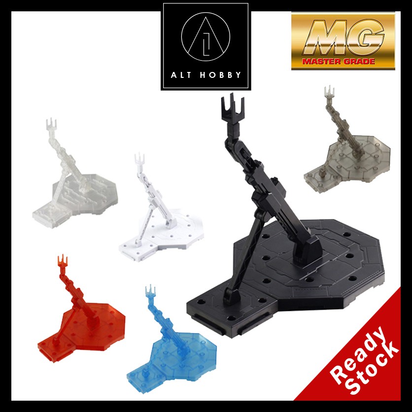 Gundam MG Stand , White Black Clear Gundam Base Gunpla Action Base ...