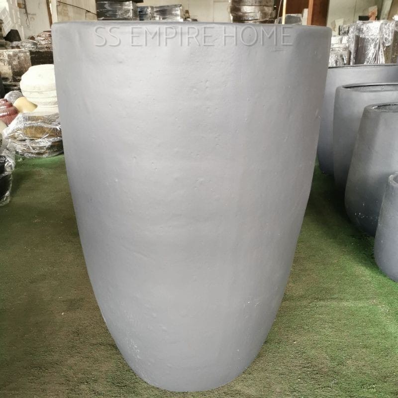REX FP08 All Matte Circular Fiberglass Flower Pot Pasu Bunga Garden ...