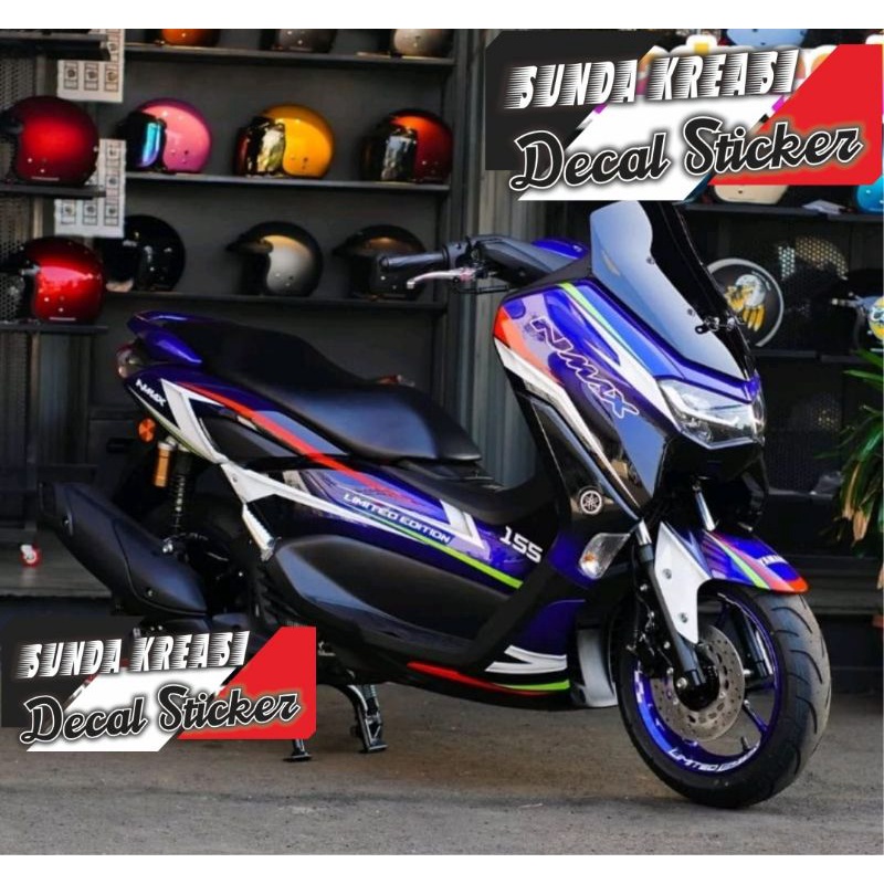 Nmax Sticker DECAL FULL BODY BLUE Graphic Variation | Shopee Malaysia