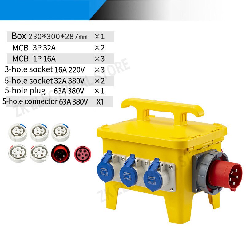 Portable Industry Socket Box Outdoors Waterproof Distribution Box More ...