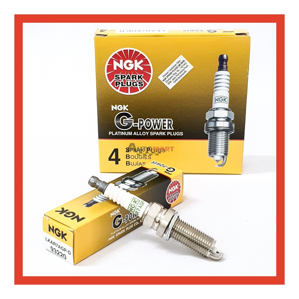 ORIGINAL NGK G POWER SPARK PLUG LKAR7AGP-D PERODUA BEZZA MYVI ARUZ ...