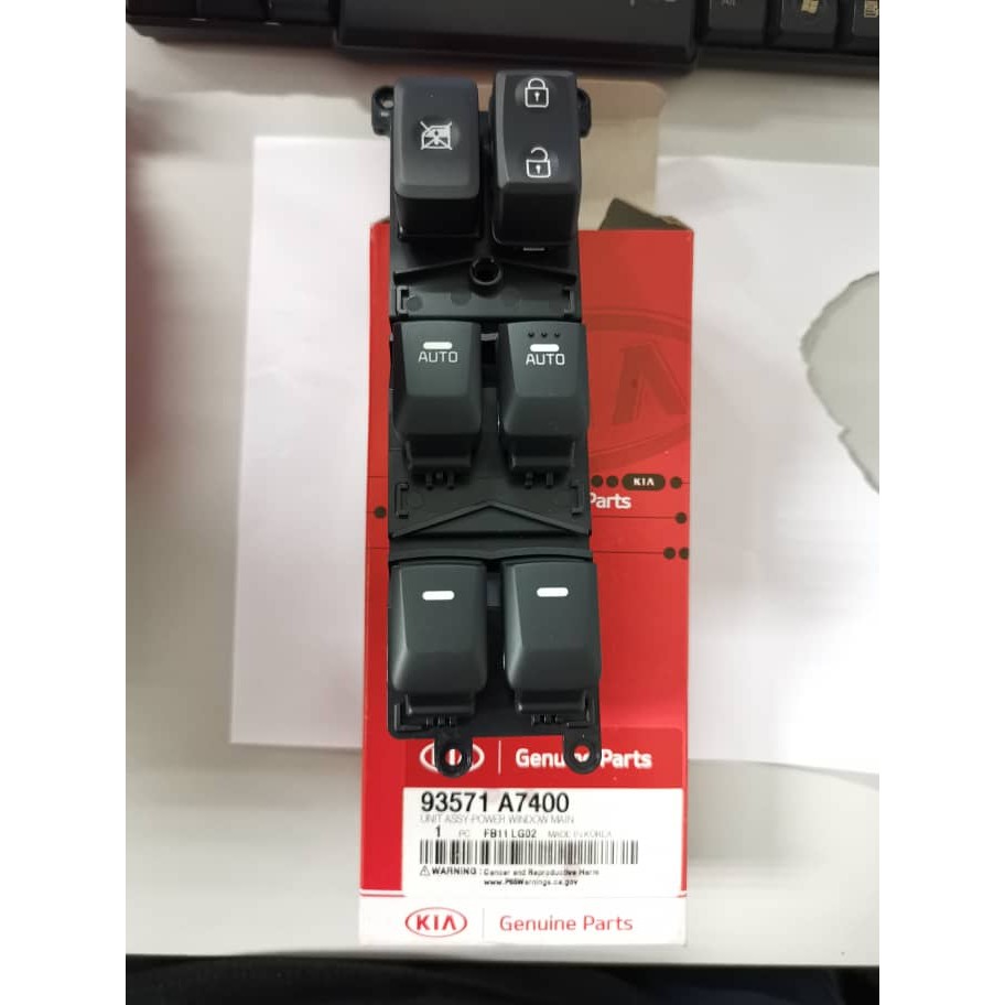 POWER WINDOW SWITCH (DRIVER SIDE) FRONT-RIGHT >KIA CERATO K3 (ORIGINAL ...