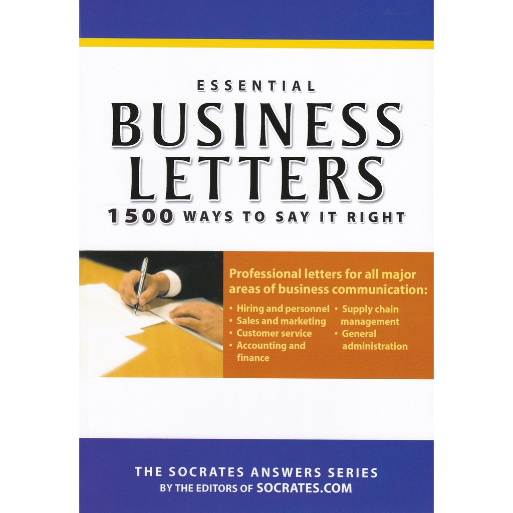 Essential Business Letters - 1500 Ways To Say It Right (Prof. Letters ...