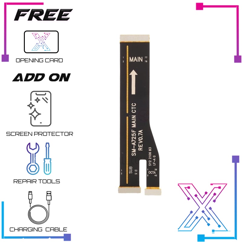 For Samsung A72 / A725F Main Board To Charging Board Ribbon Flex Cable ...