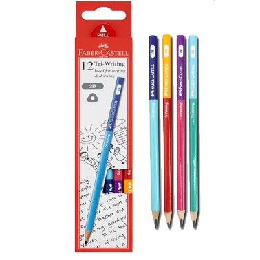 Faber-Castell Tri-Writing 2B Pencil | Shopee Malaysia