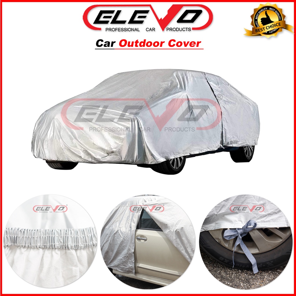 ELEVO Double Layer Car Body Cover 100% Waterproof penutup kereta ...