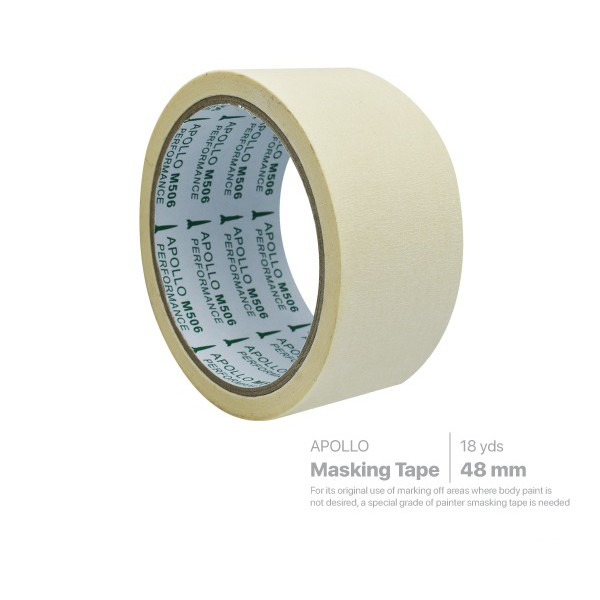 72 rolls (1 box) 48mm x 18yds (M506) APOLLO Masking Tape | Shopee Malaysia