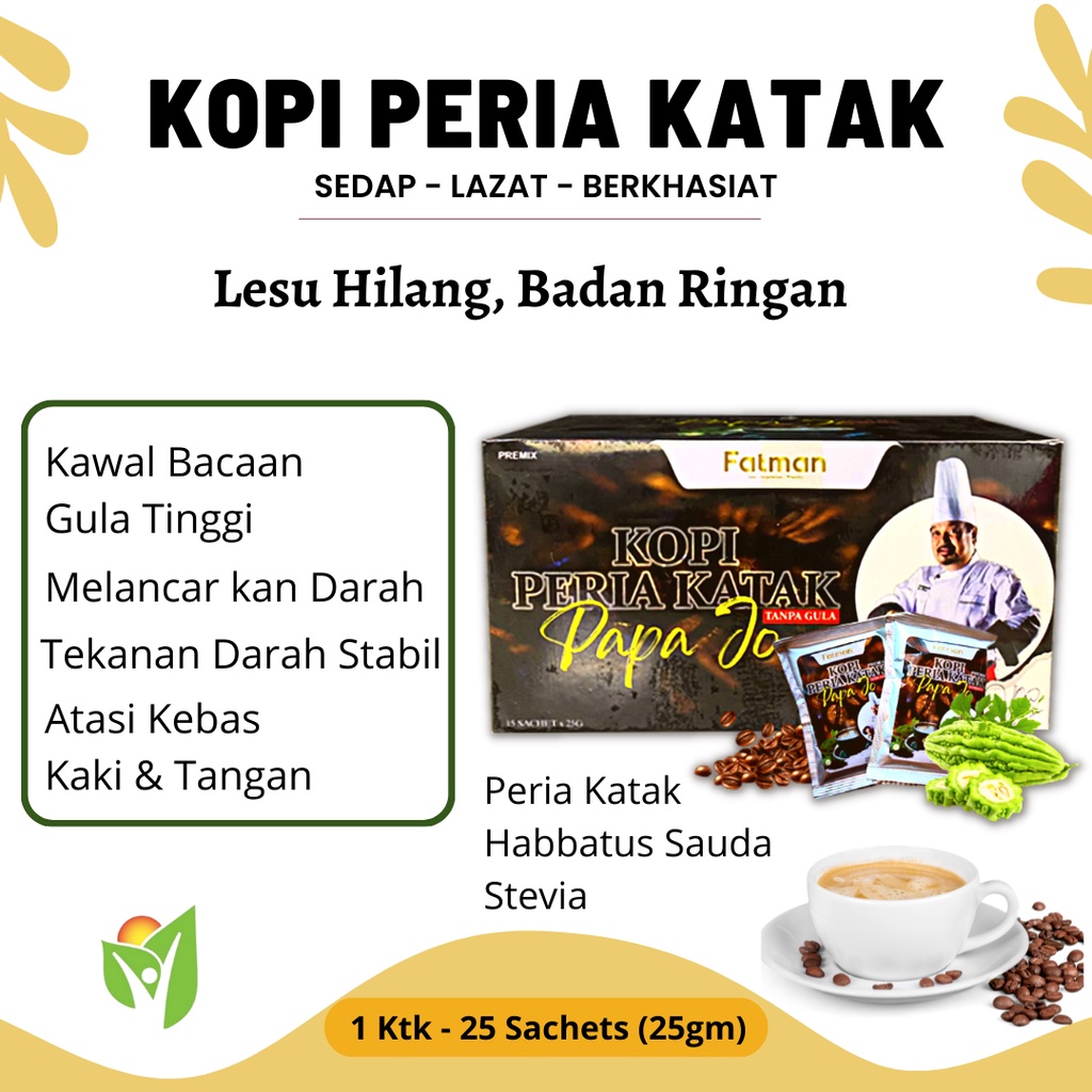 Kopi Peria Katak Habbatus Sauda Fatman Diabetis Kencing Manis, Kopi Arabica Stevia Tanpa Gula ...