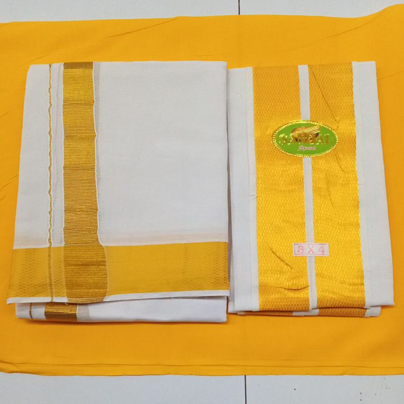 COTTON VESTI GOLD BORDER 8X4 | Shopee Malaysia