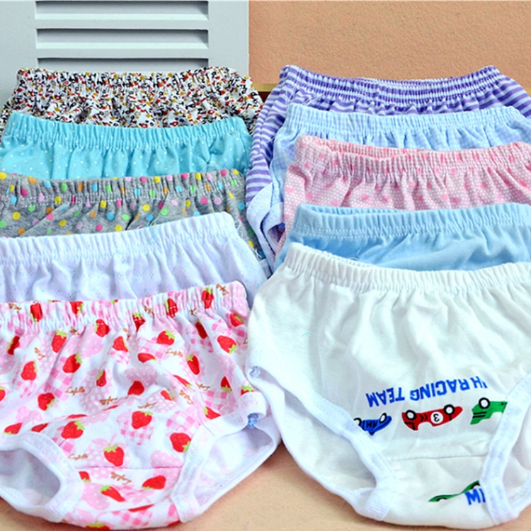 Cotton Baby Girl Cute Printed Triangle Breathable Diaper Boy Infant ...