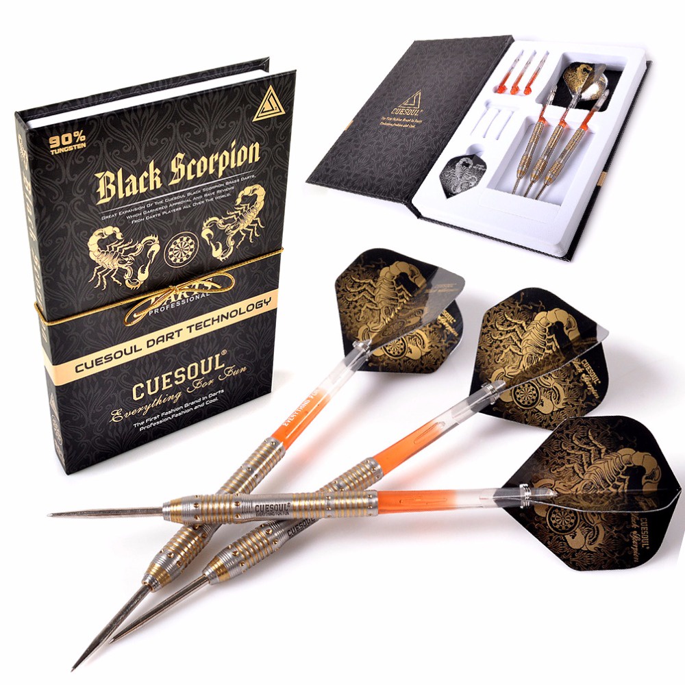 CUESOUL Black Scorpion Golden 22g/24g/26g Tungsten Steel Tip Dart ...