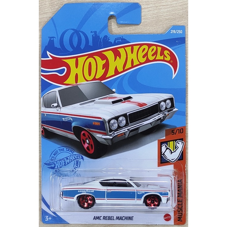 Hot Wheels AMC Rebel Machine [HW 1970 Muscle Mania] | Shopee Malaysia