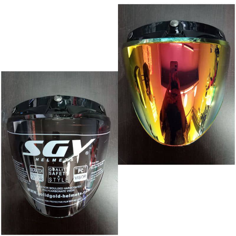 VISOR SGV BLACK CAP COLOUR TINTED & IRIDIUM RED | Shopee Malaysia