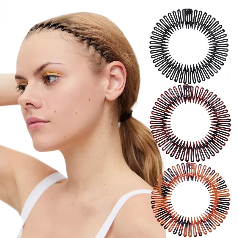 Korean Fashion Women Rhinestone Hair Hoop / Comb Shaped Hair-Hoop ...