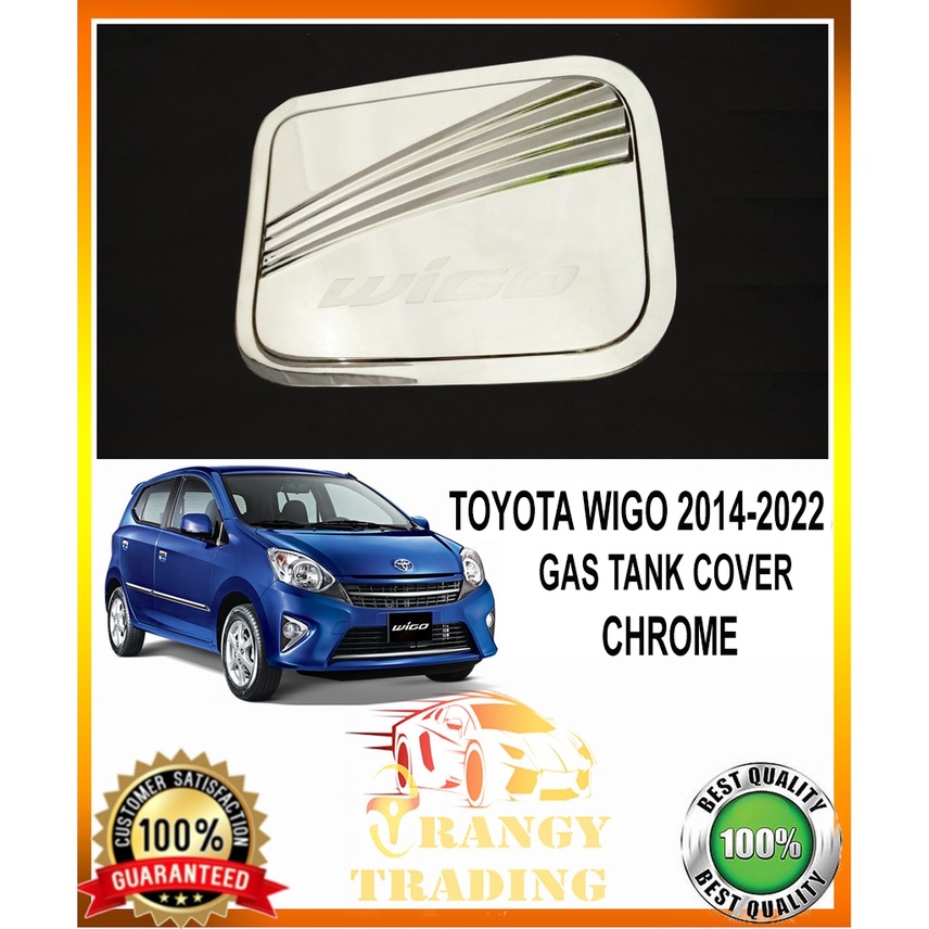 Toyota Wigo 2014 to 2022 Gas tank cover Chrome 2015 2016 2017 2018 2019 ...