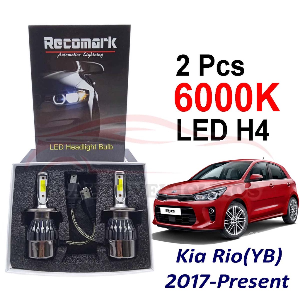 Kia Rio H4 Car LED Headlamp LED Headlight Bulb 2Pcs 4300K 6000K ...
