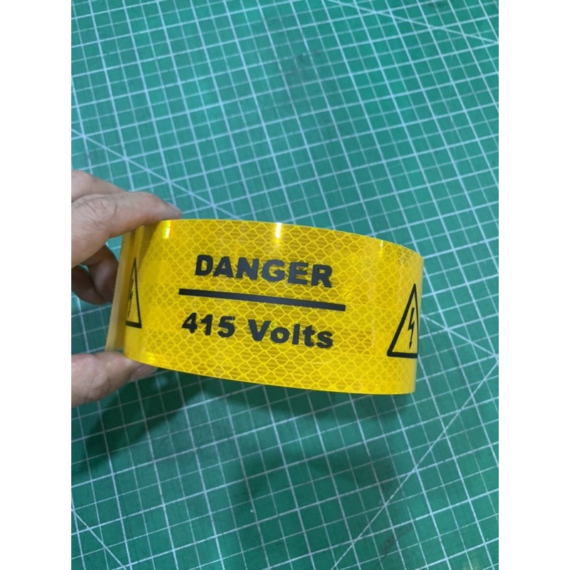 VSAFEMKT TNB street light pole HIP reflective sticker (50mm x 500mm ...