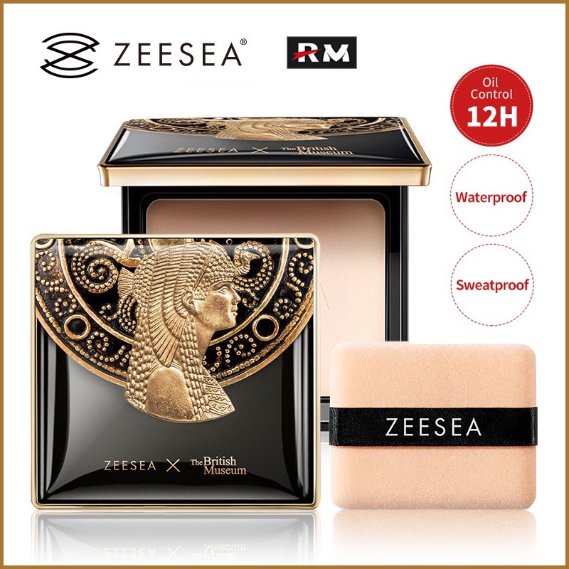 【limited time promotion】ZEESEA British Museum Face Powder Oil-control Compact Powder Pressed ...
