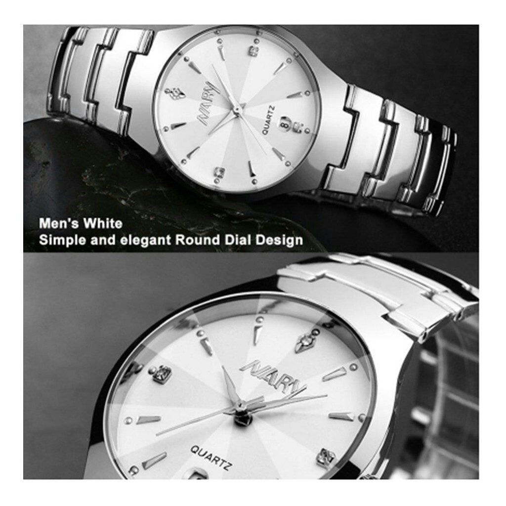 NARY Single Calendar Quartz Watch (Women/Men/ Couple) | Shopee Malaysia