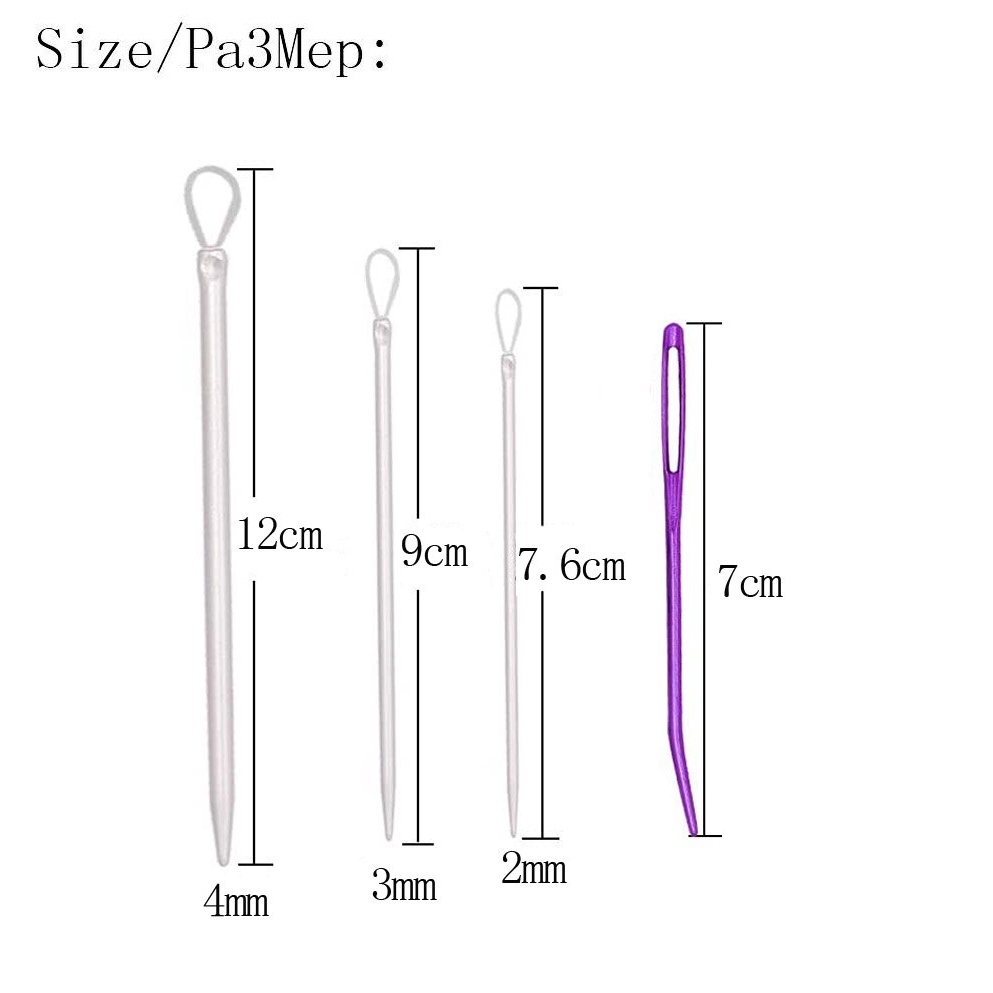 9pcs Threading Machine Combination Wool Needle Yarn Needle Combination ...