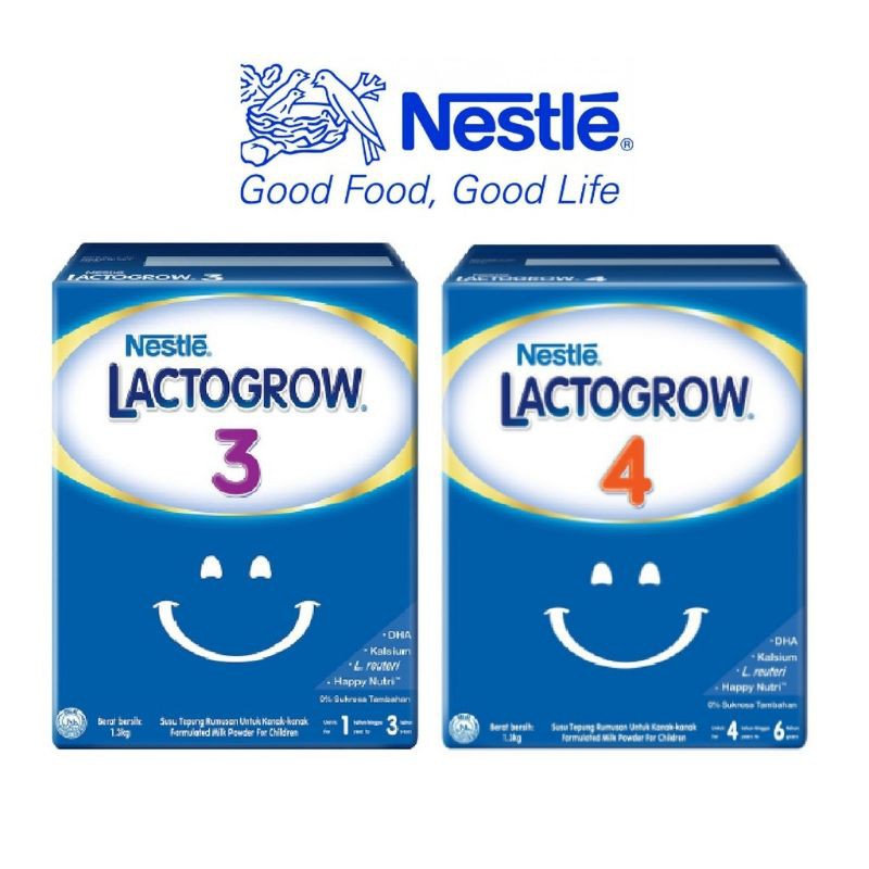Nestle Lactogrow Step 3 / Step 4 Milk Powder (650g) | Shopee Malaysia