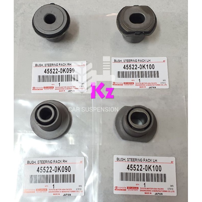 TOYOTA JAPAN- 1 SET 4PCS -STEERING RACK BUSH SET - TOYOTA INNOVA TGN40 ...