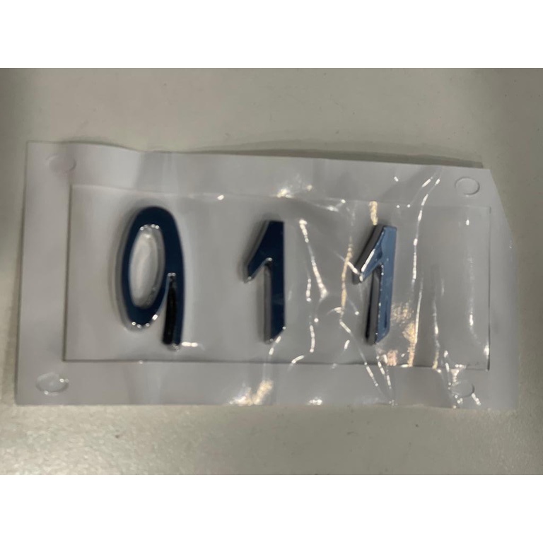 Porsche 911 Emblem Logo Wording Metal chrome | Shopee Malaysia