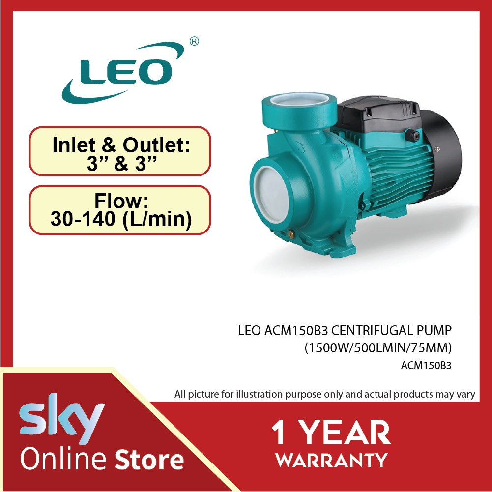 LEO AC150B3 HIGH FLOW CENTRIFUGAL PUMP (1.5kW/2HP) | Shopee Malaysia