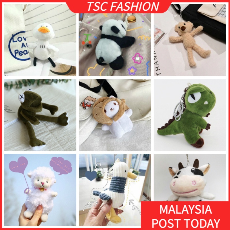 Cute Plush Keychain Pendant Bag Accessories Ins Style Schoolbag Pendant ...