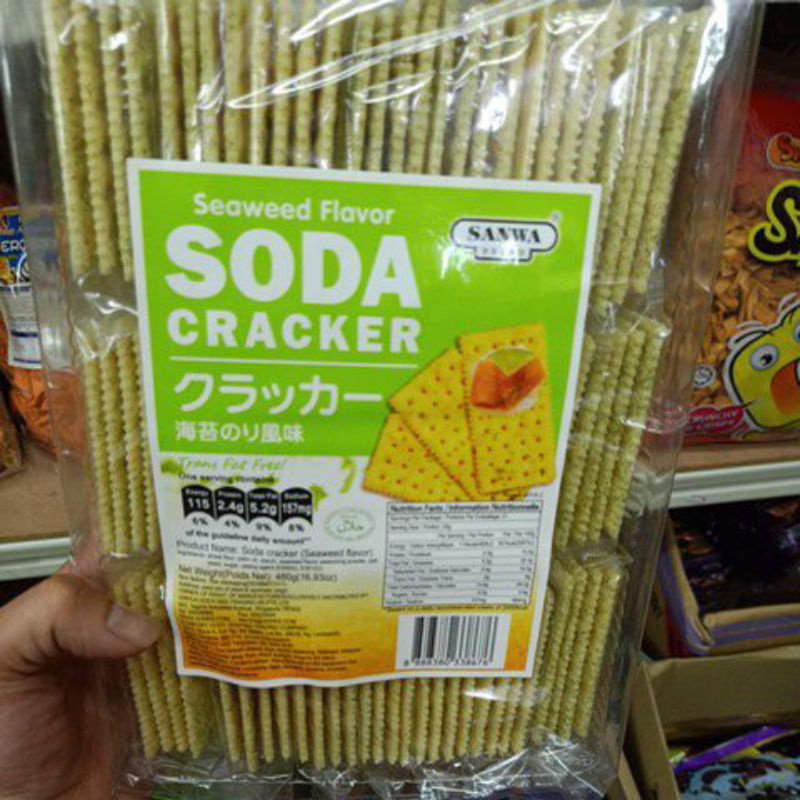 Soda Cracker Brand Sanwa Original Saltine Grains Sesame Seaweed Healthy ...