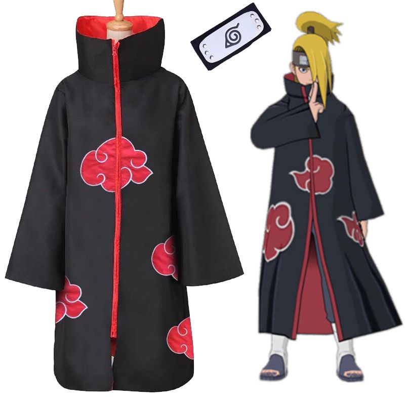 Anime Naruto Akatsuki Uchiha Itachi Cosplay Costume Robe Cloak Coat ...