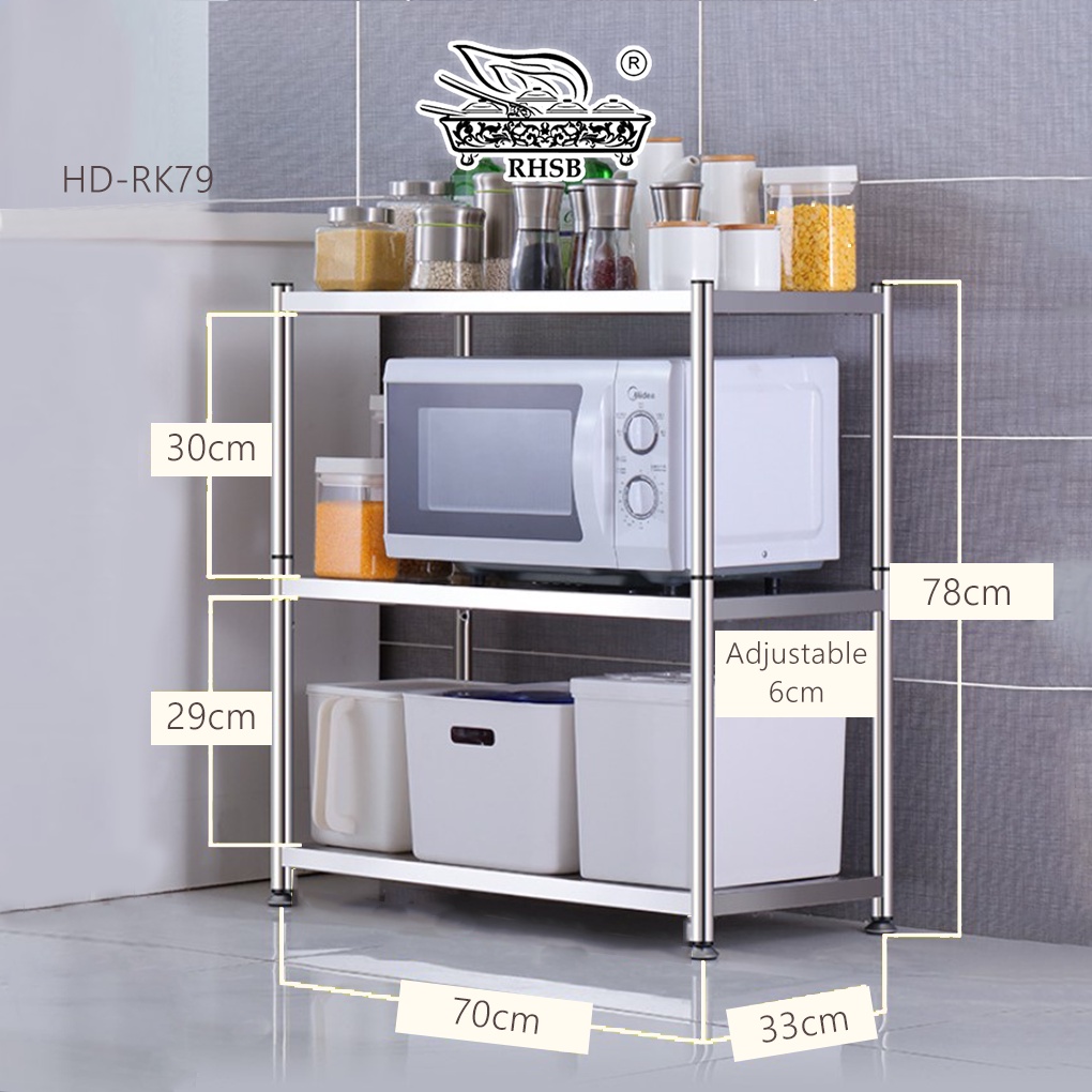 DAPUR KABINET / RAK DAPUR / KITCHEN CABINET / MICROWAVE OVEN RACK ...